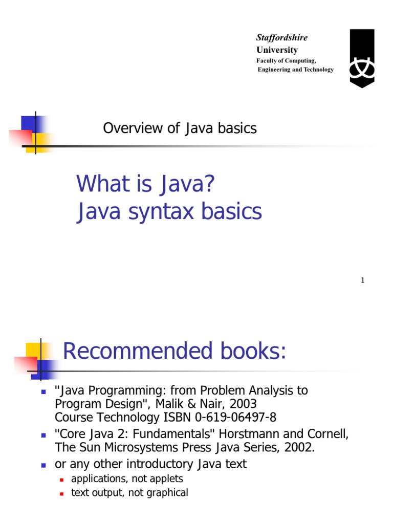 Review Java Basics | PDF | Java (Programming Language) | Method ...