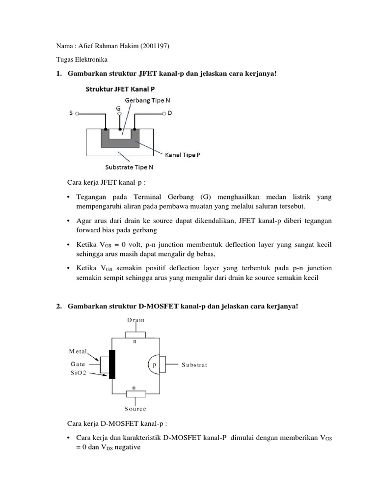 Struktur dan cara kerja komponen elektronika | PDF