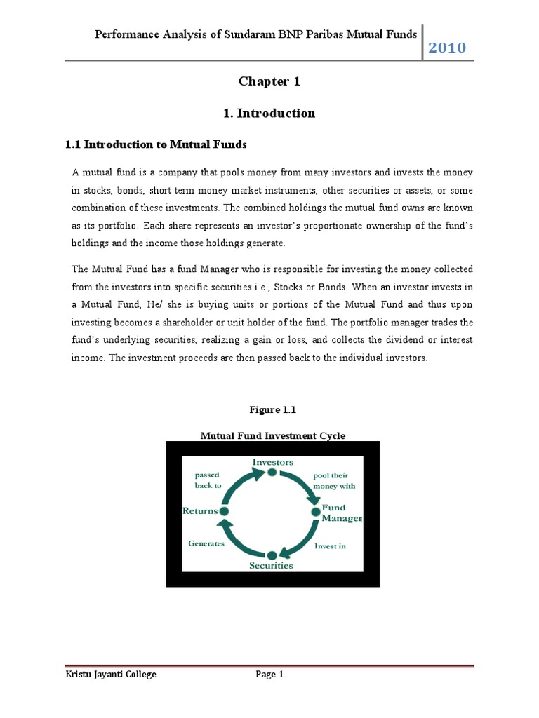 Body of The Project | PDF | Mutual Funds | Investing