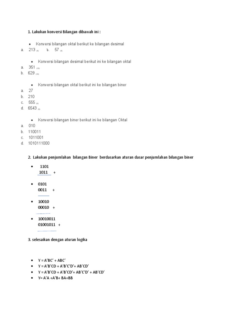 Soal Ujian Uts Sistem Digital KK Js | PDF | Metode & Bahan Ajar