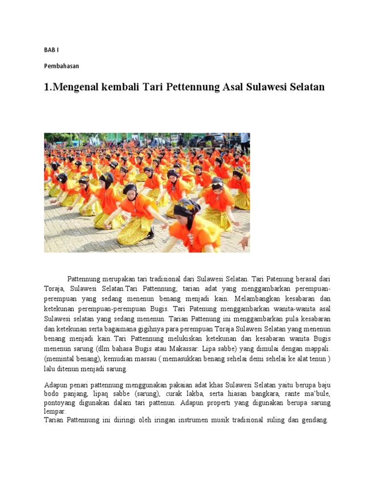 Tarian Nusantara Tugas SBD | PDF
