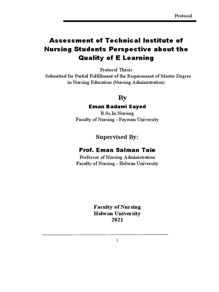 Thesis Protocol | PDF | Educational Technology | Learning