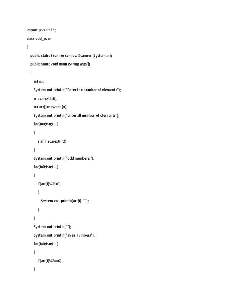 Odd Even | PDF | Computers