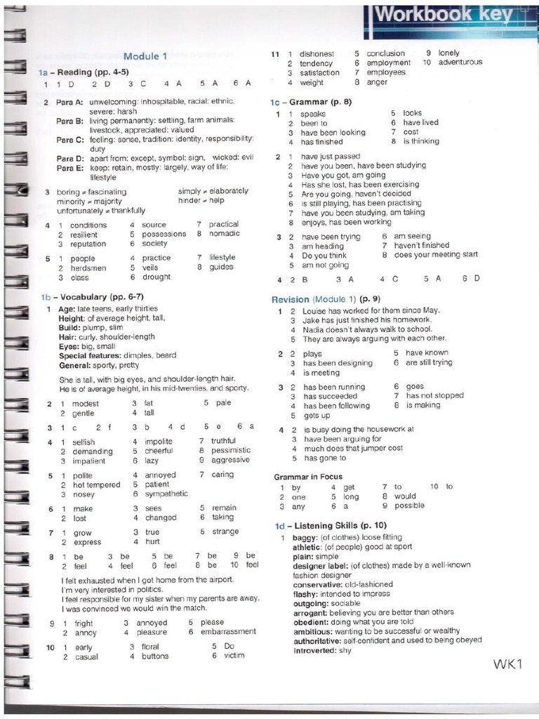 On Screen b2 WB and GB TB Answers PDF Free | PDF