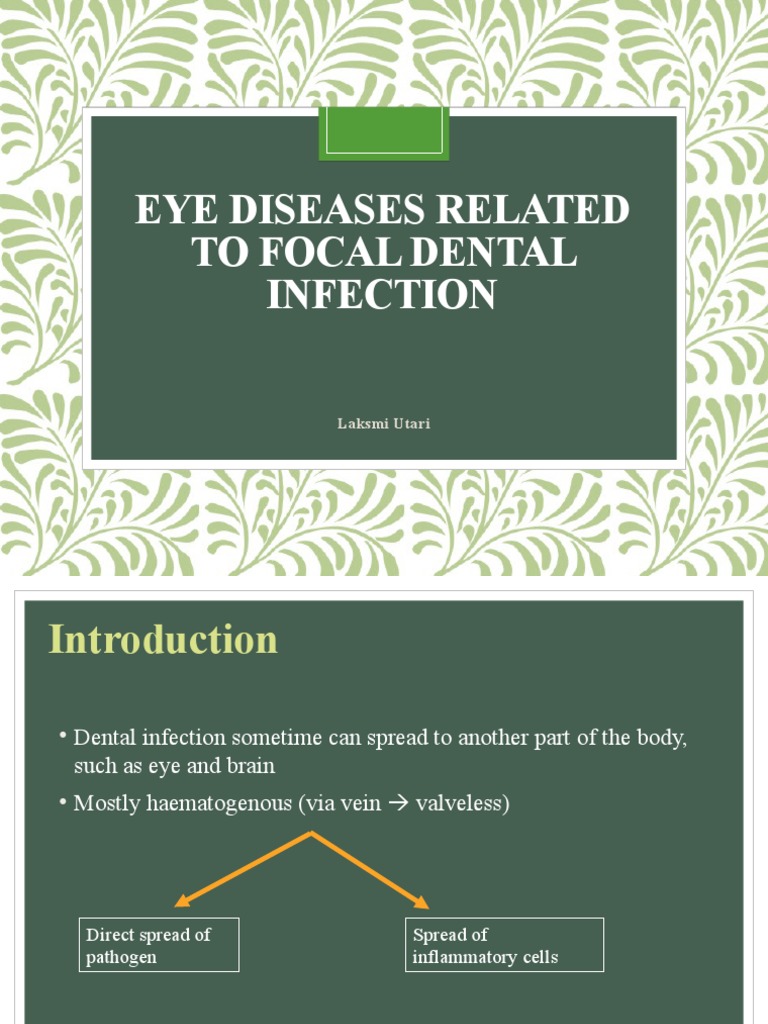 Eye Diseases Related To Focal Dental Infection | PDF | Inflammation ...