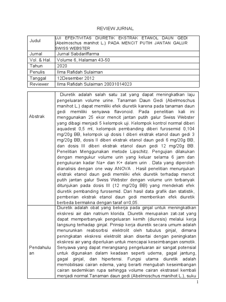 Review Jurnal PI | PDF