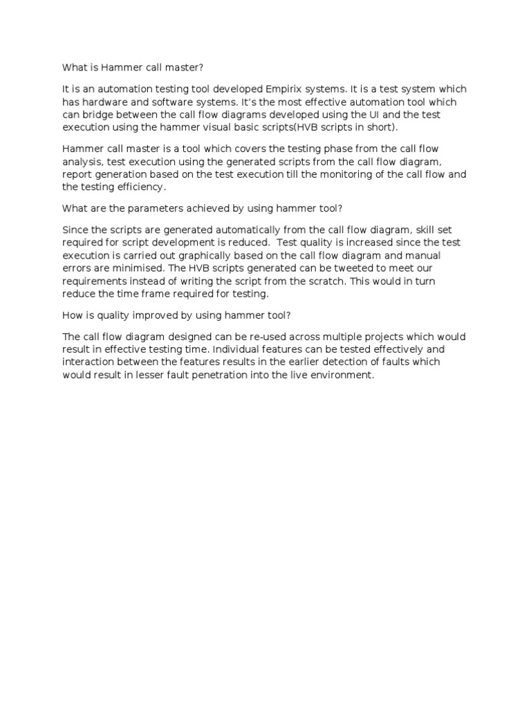 Hammer Call Master FAQs | PDF | Speech Recognition | Icon (Computing)