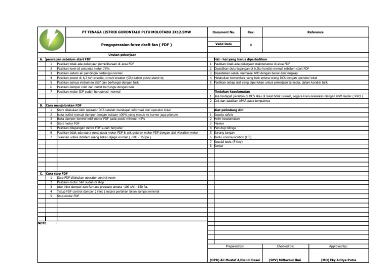 IK Force Draft Air Fan (FDF) | PDF