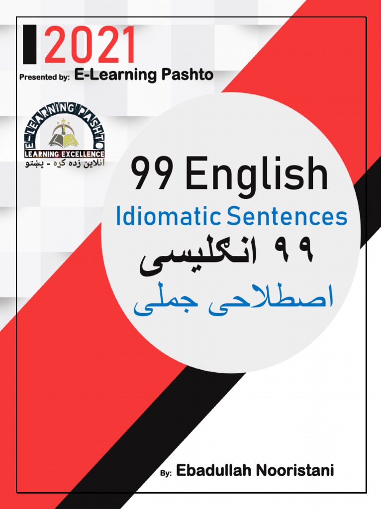99 English Idiomatic Sentences With Pashto Translation | PDF