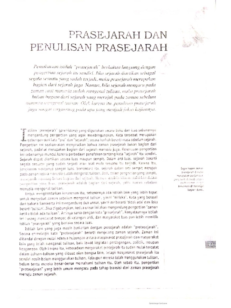 IDAS Jilid 1 Bab 2 Prasejarah | PDF