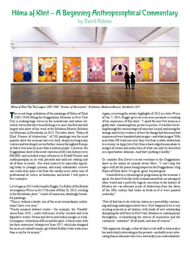 Hilma Af Klint - A Beginning Anthroposophical Commentary: by David ...