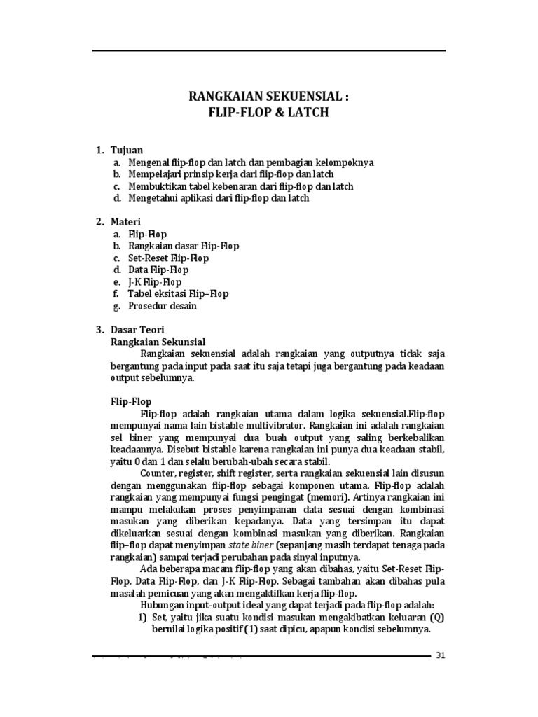 03 - Flip-Flop Latch | PDF