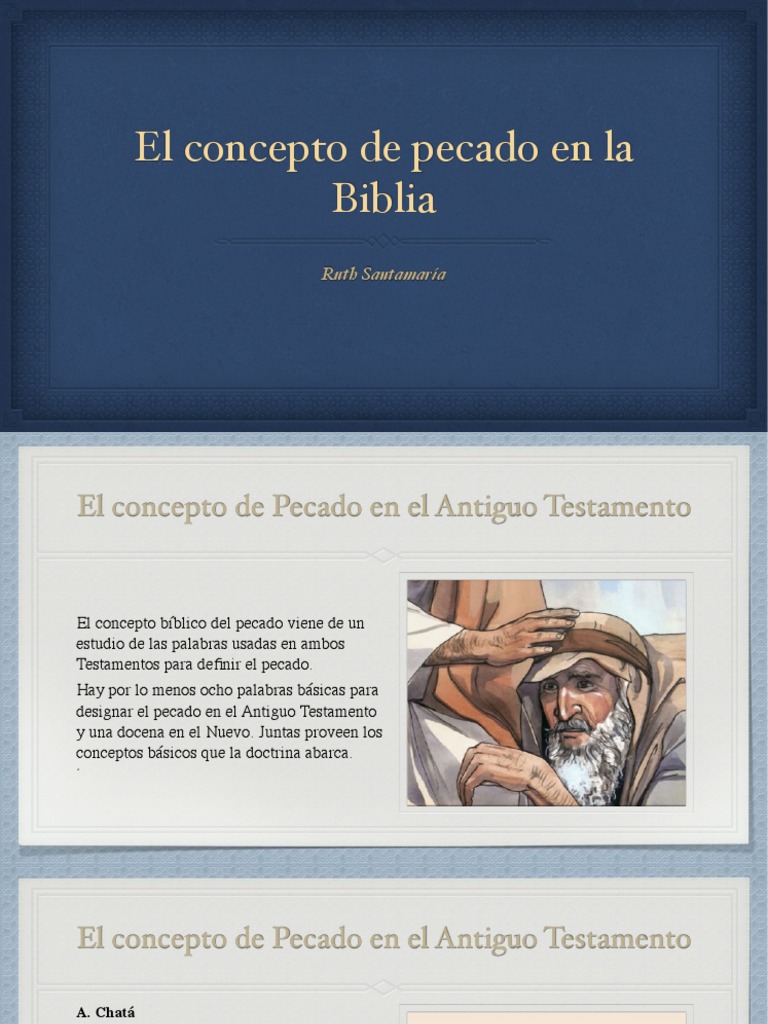 Concepto De Pecado En La Biblia Pdf Pecado Biblia
