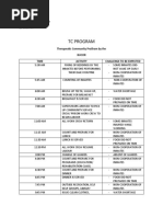 Example of A Daily Prison Schedule | PDF | Science & Mathematics