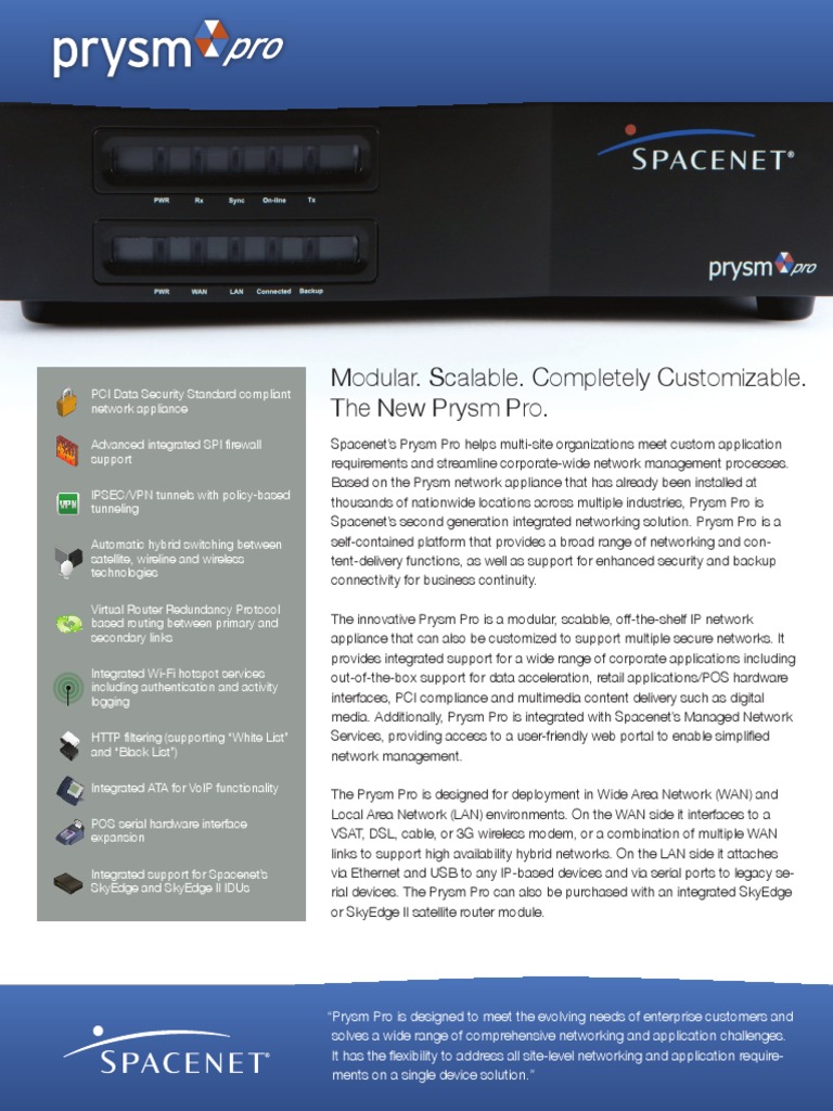Prysm Pro Brochure 0809 | PDF | Computer Network | Local Area Network