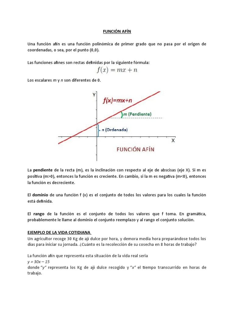 Función Afín | PDF