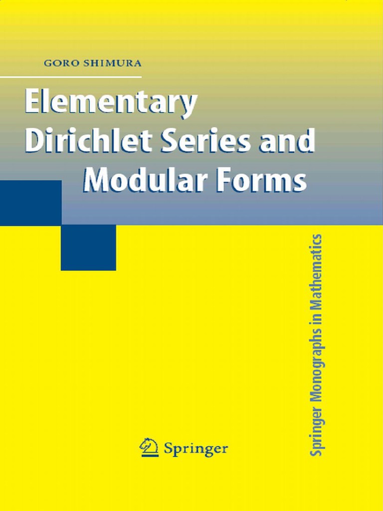 Elementary Dirichlet Series and Modular Forms | PDF | Field (Mathematics) | Ring (Mathematics)