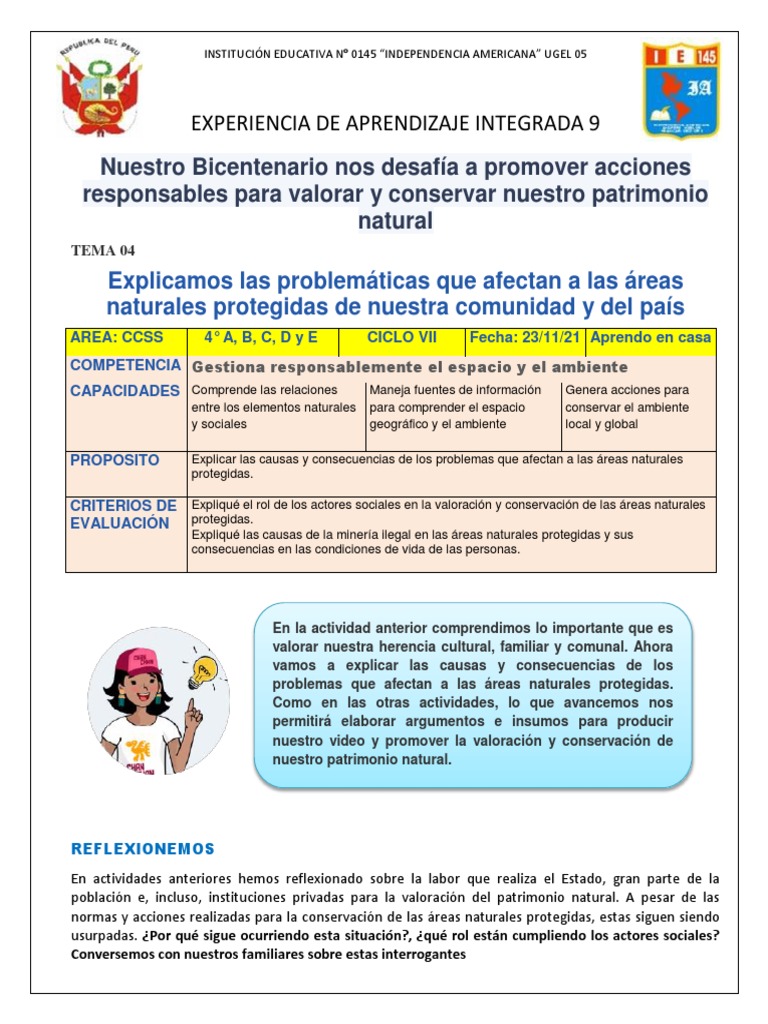 Cuarto CCSS 31 | PDF | Deforestación | Los bosques