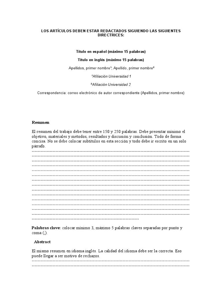 Formato de Paper | PDF | Estadísticas