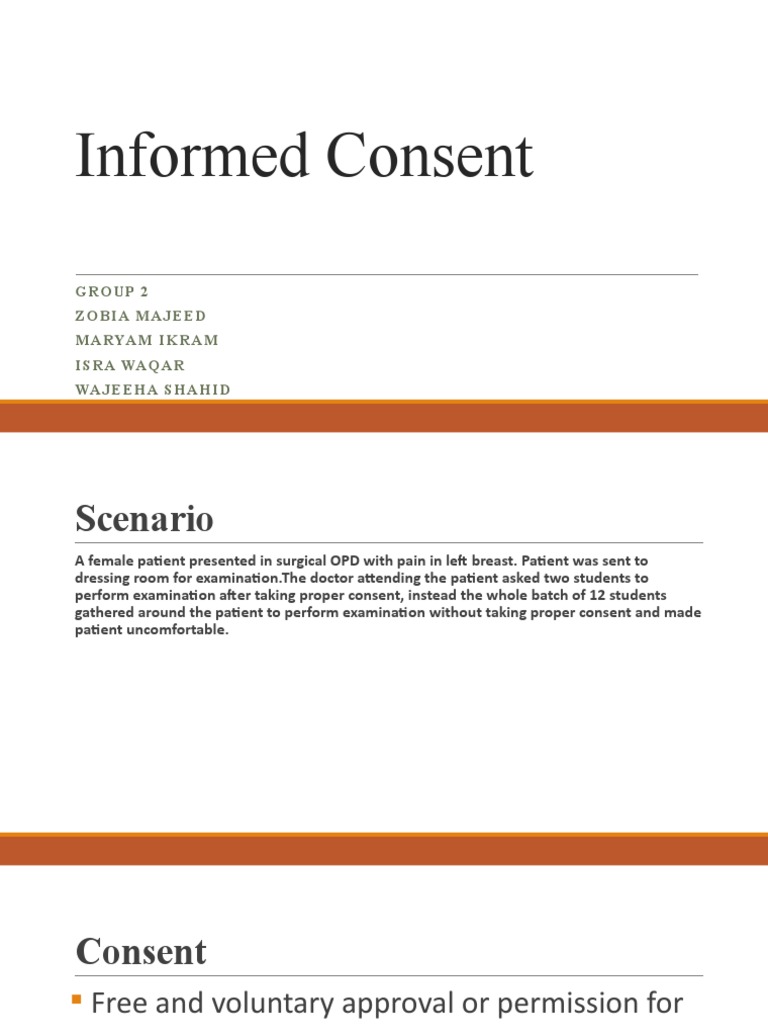 Consent | PDF | Consent | Informed Consent