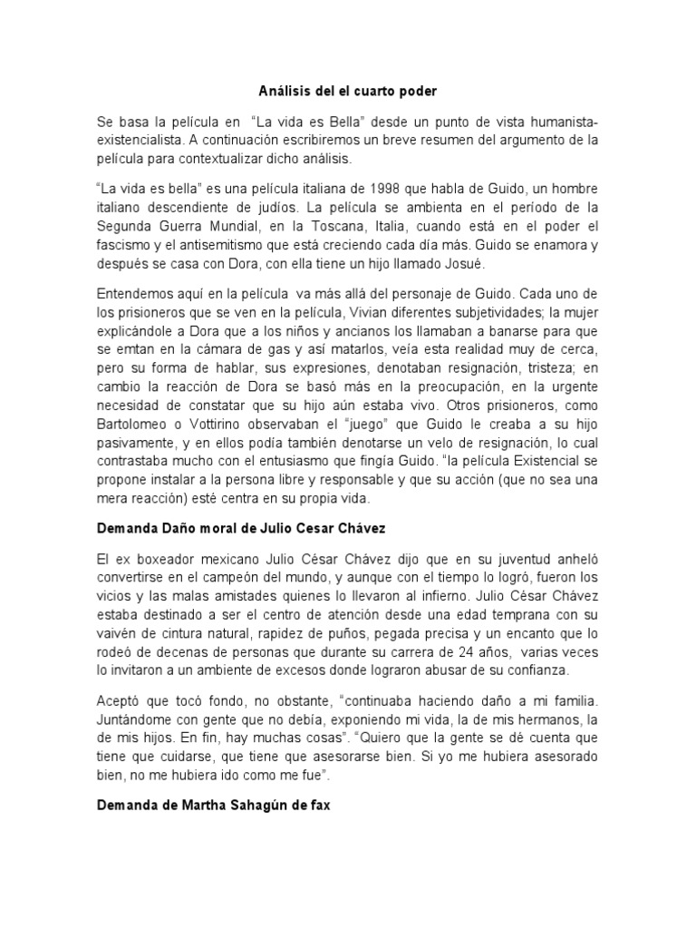 Análisis del el cuarto poder | PDF