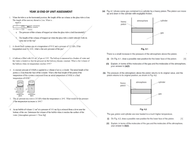 Year 10 Unit Assessment Guide | PDF