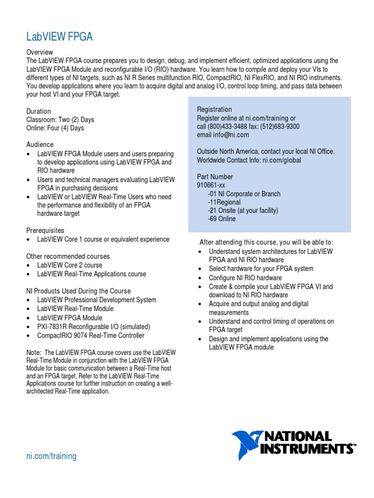Labview Fpga Pdf Field Programmable Gate Array Compiler