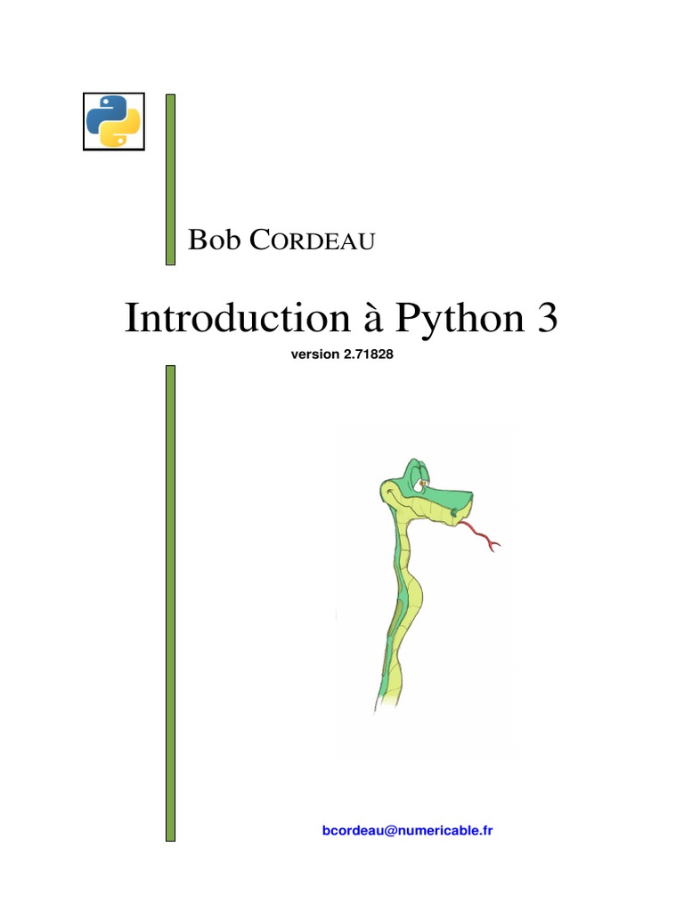Cours Python3 | PDF | Compilateur | Python (Langage de programmation)