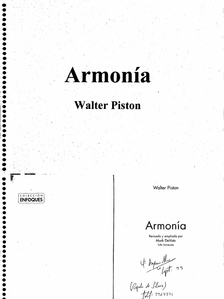 Armonía - Walter Piston (Completo) | PDF