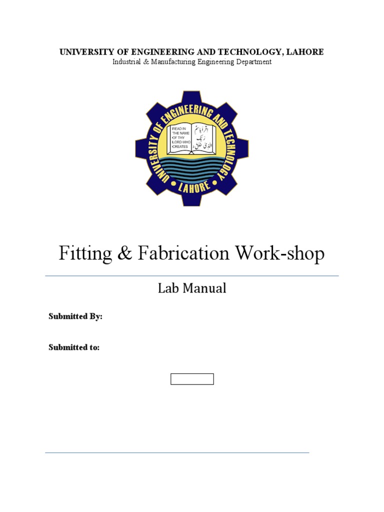 Fitting & Fabrication Workshop Manual | PDF | Drill | Blade