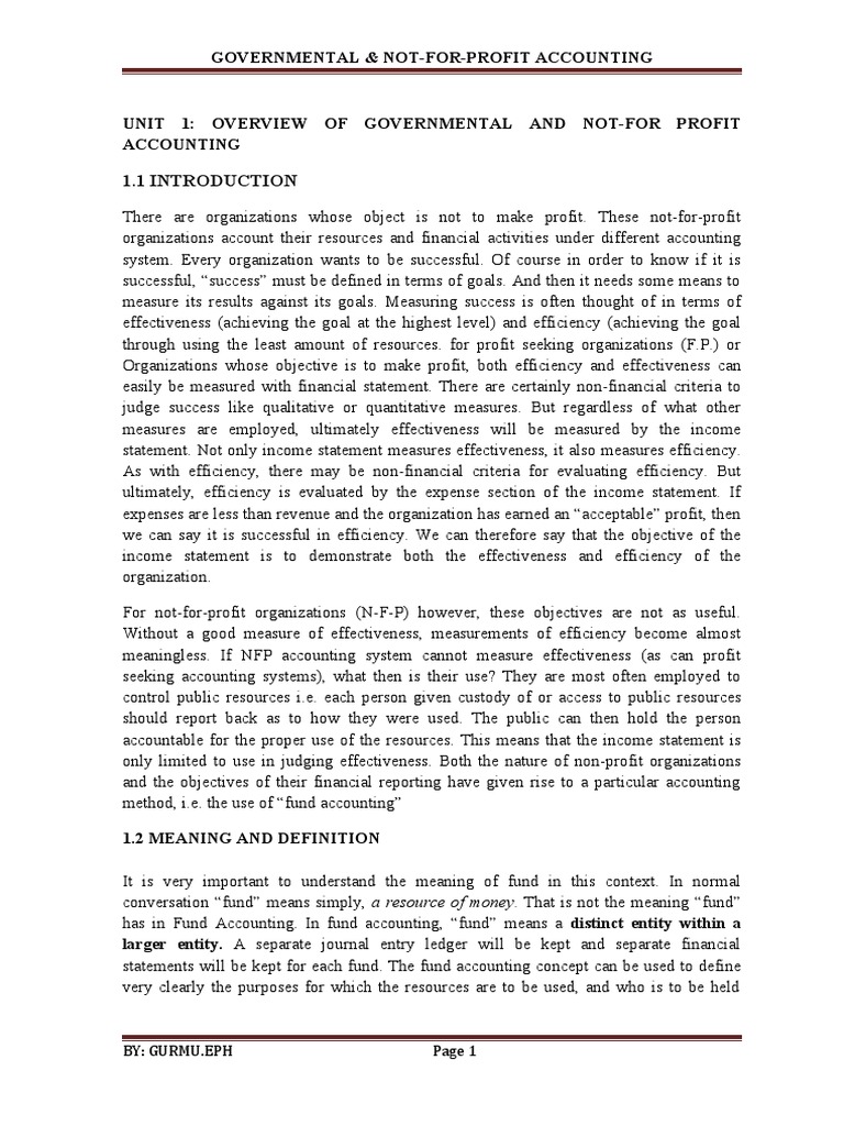 Governmental & Not-For-Profit Accounting: By: Gurmu - Eph | PDF | Fund Accounting | Taxes