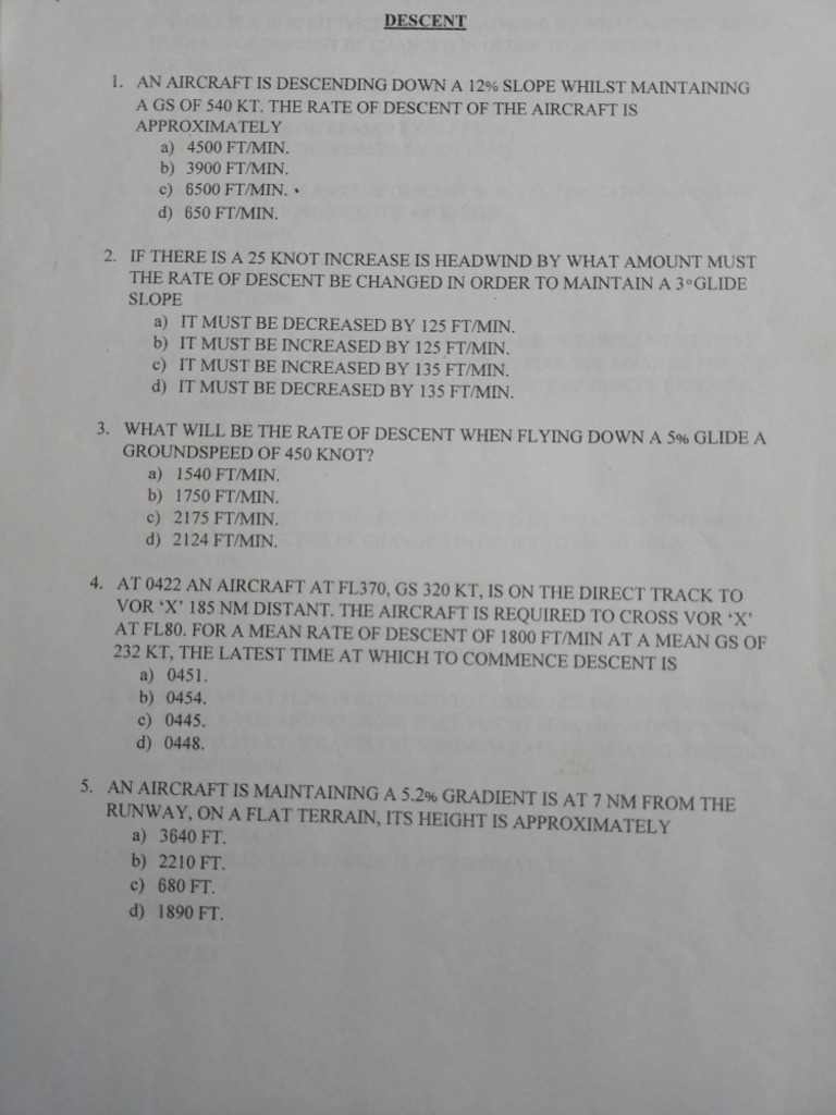Descent Set Nav | PDF