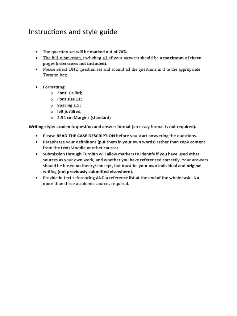 Instructions and Style Guide: Pages (References Not Included) | PDF