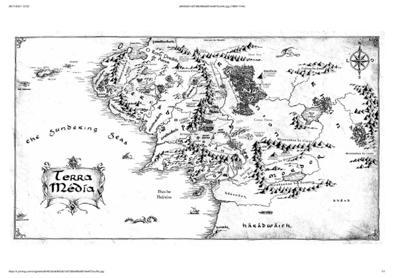 Mapa Da Terra Média (PT-BR) | PDF