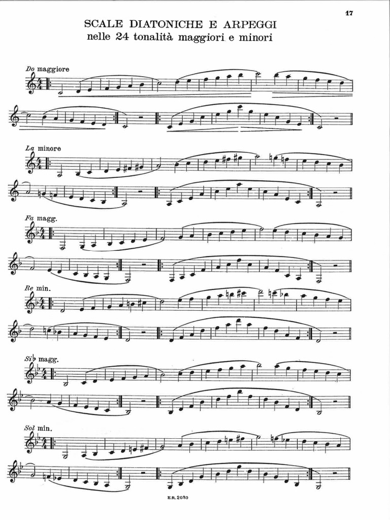 Scale Clarinetto | PDF