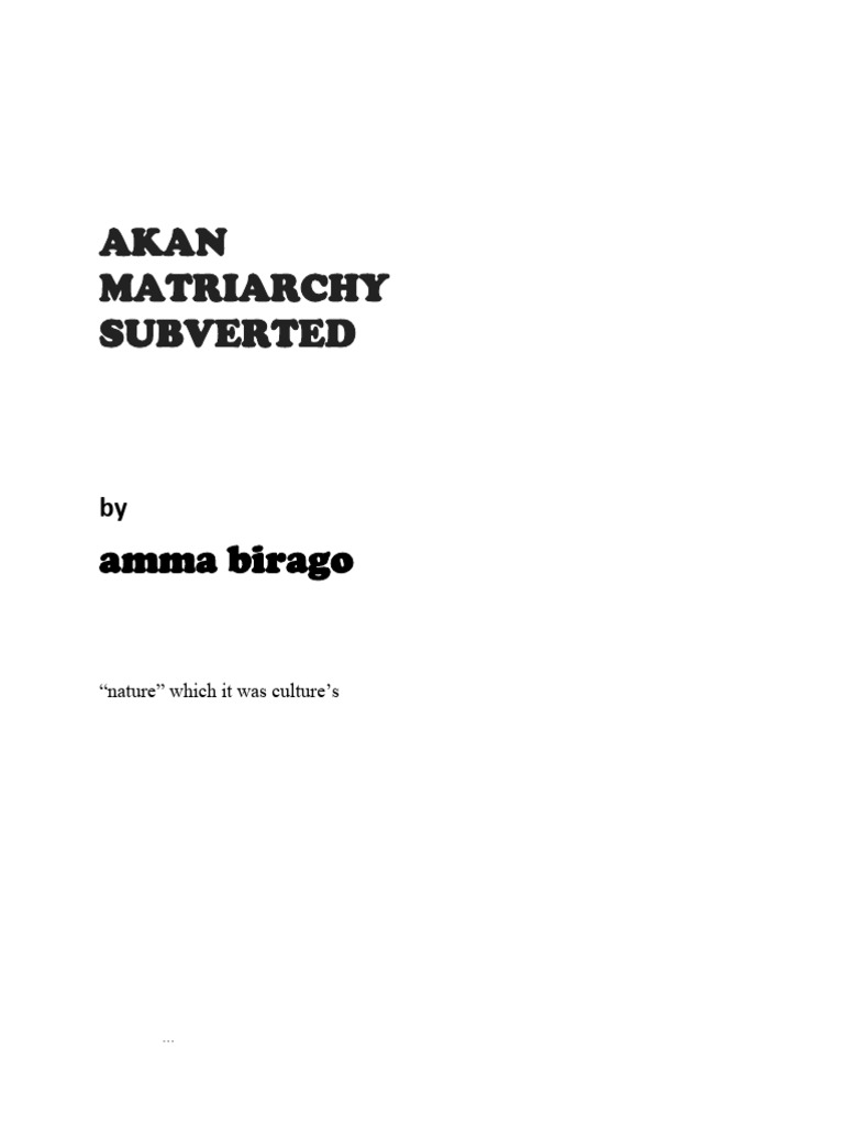 Matrifocality Subverted | PDF | Menstruation | Witchcraft