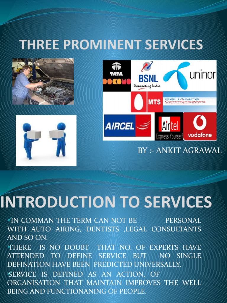 Three Prominent Services: By:-Ankit Agrawal | PDF | Car | Telecommunication