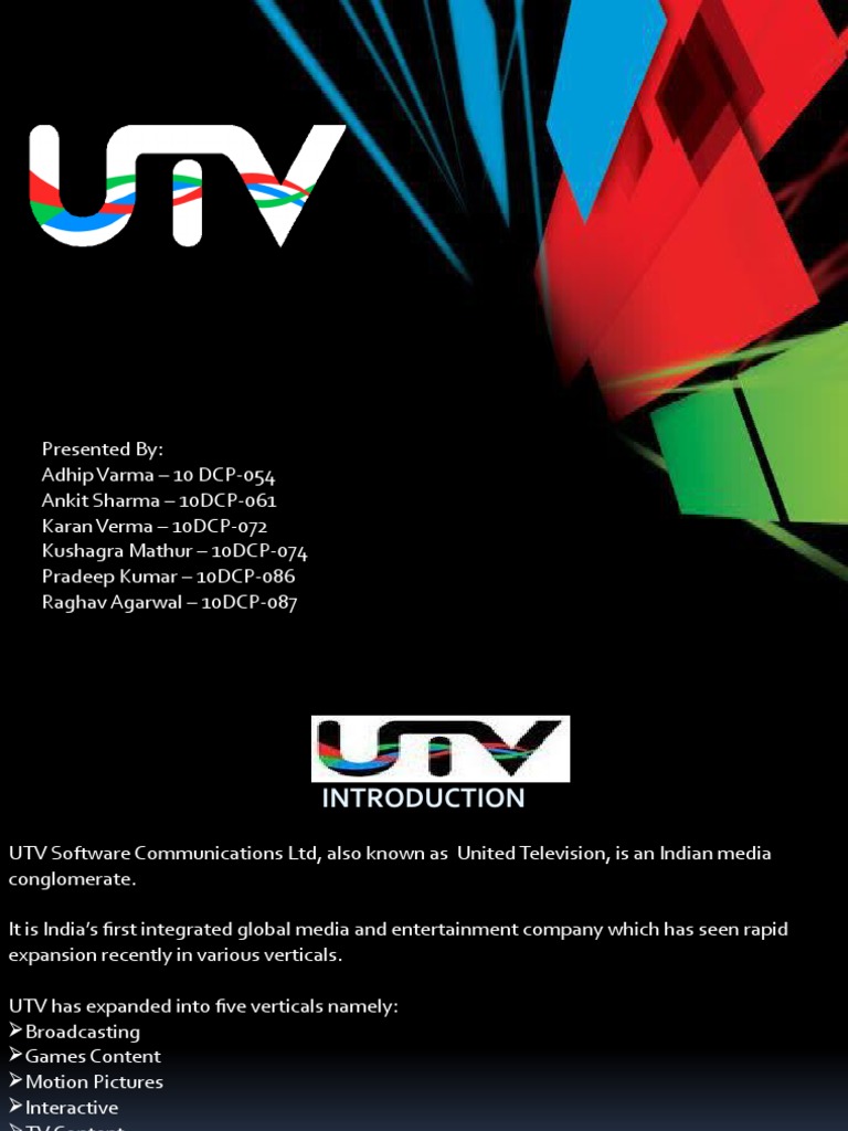 UTV's Rapid Expansion Across Verticals | PDF | Marketing | The Walt ...