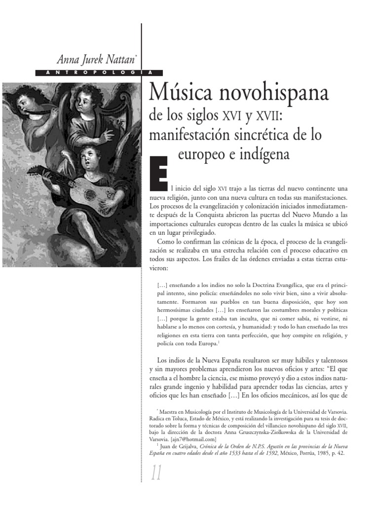 Musica Novohispana | PDF | Nueva españa | Viola
