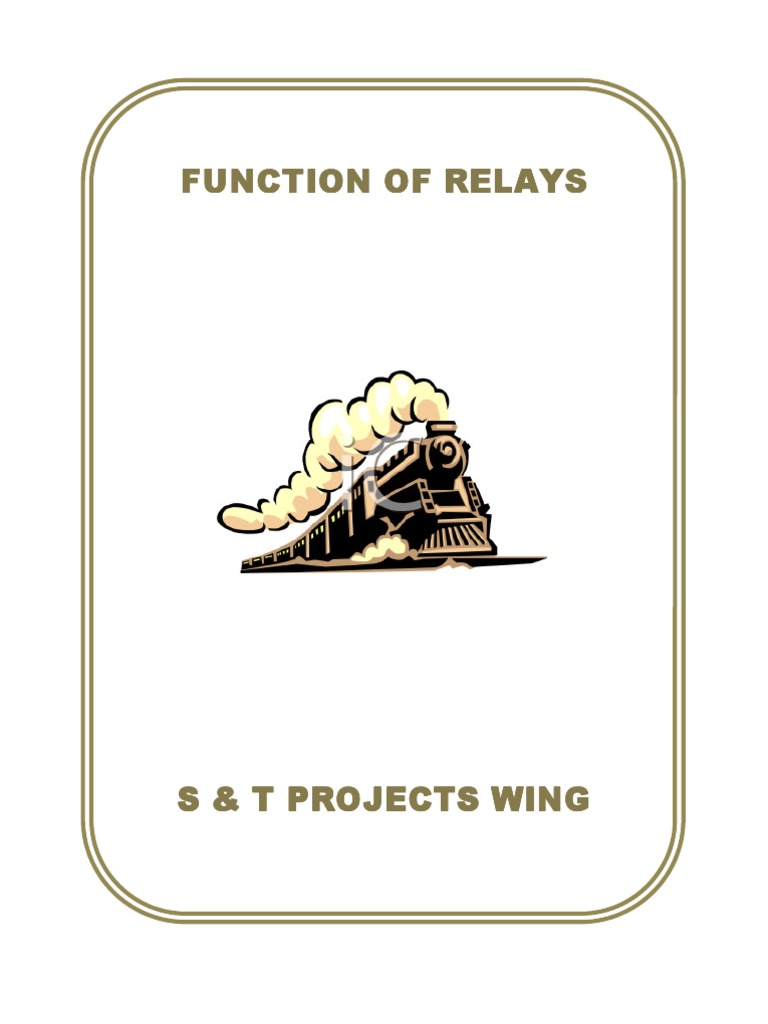 Functions of Relays | PDF | Relay | Transportation Engineering