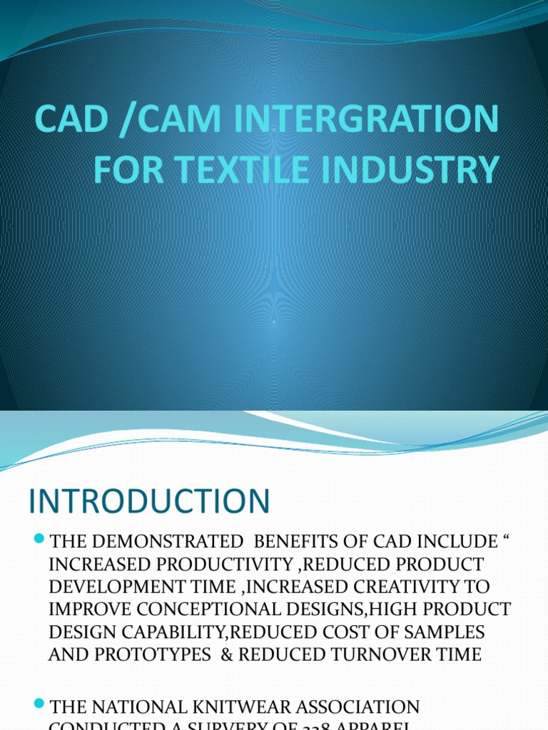 CAD/CAM Integration in Textile Design | PDF | Textiles | Industrial ...