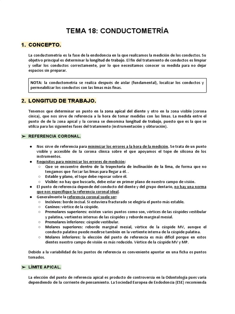 Conductometría. | PDF | Boca | Ramas de Odontología