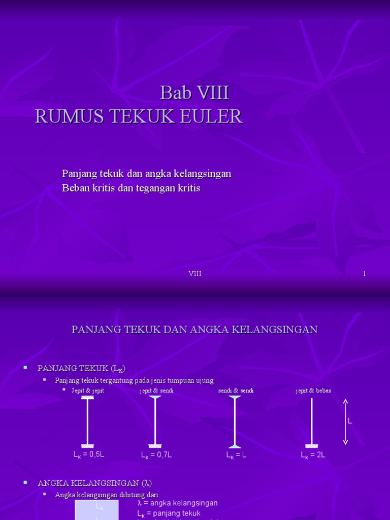 Rumus Tekuk Euler | PDF