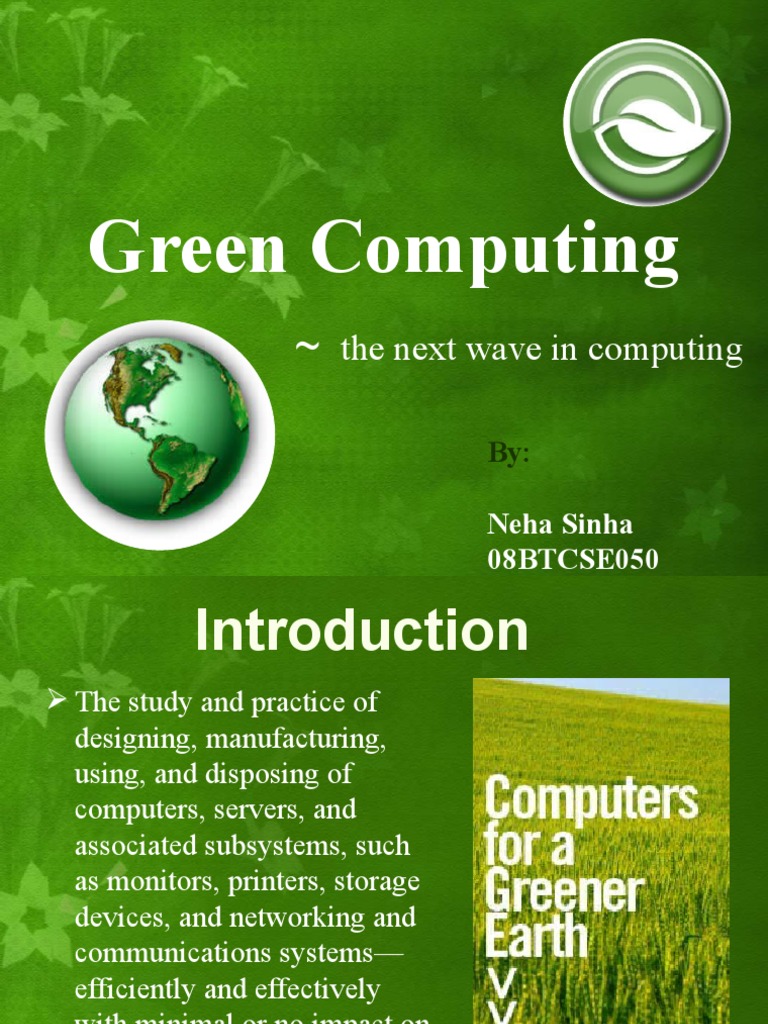 Green Computing: The Next Wave in Computing | PDF | Computer ...