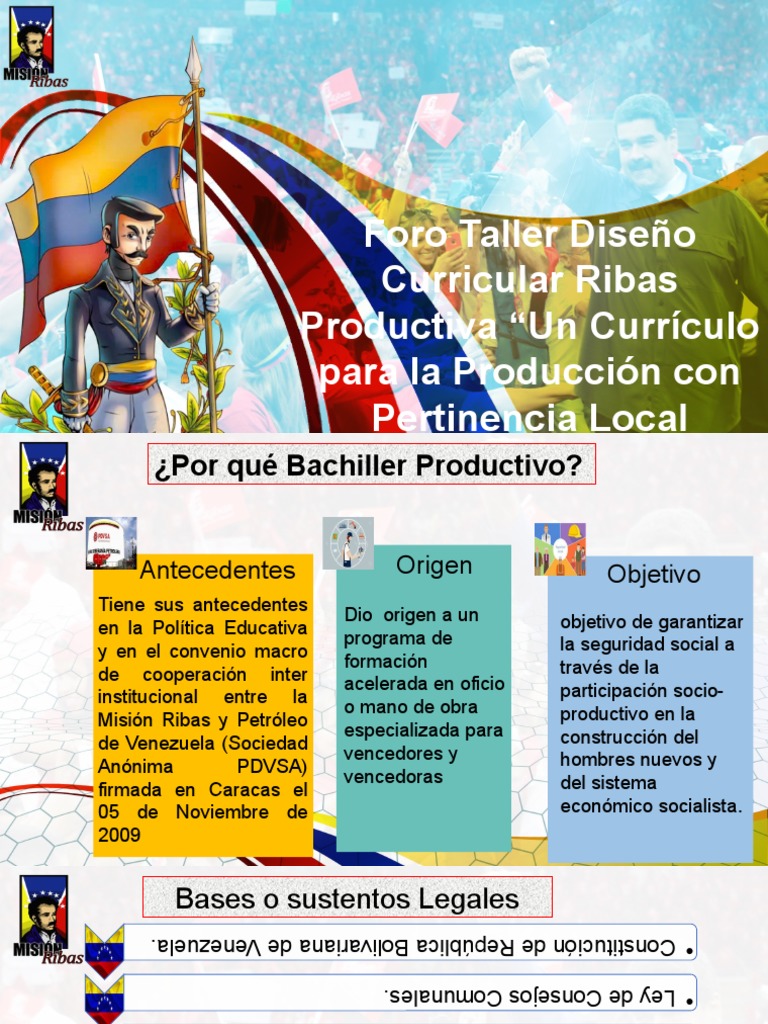 Diseño Curricular Misión Ribas Productiva | PDF | Plan de estudios ...