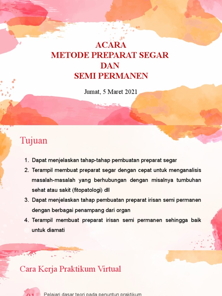 Preparat Segar Dan Semi Permanen | PDF