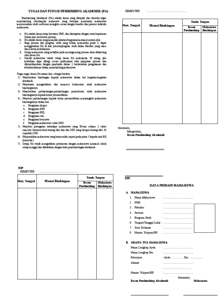 Buku Bimbingan Pa | PDF