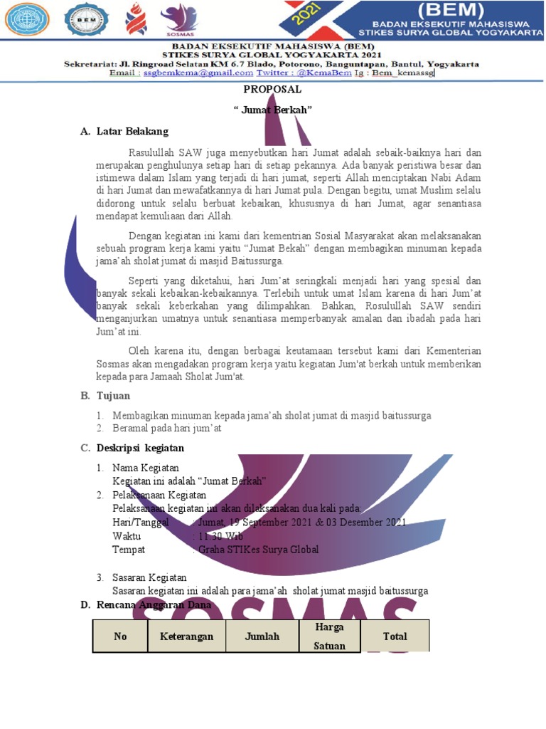 Proposal Jumat Berkah-1 | PDF