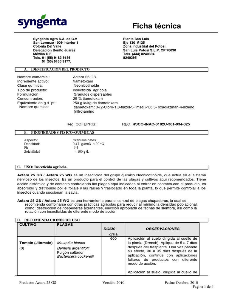15 - Thiamethoxam | PDF | Agua | Riego