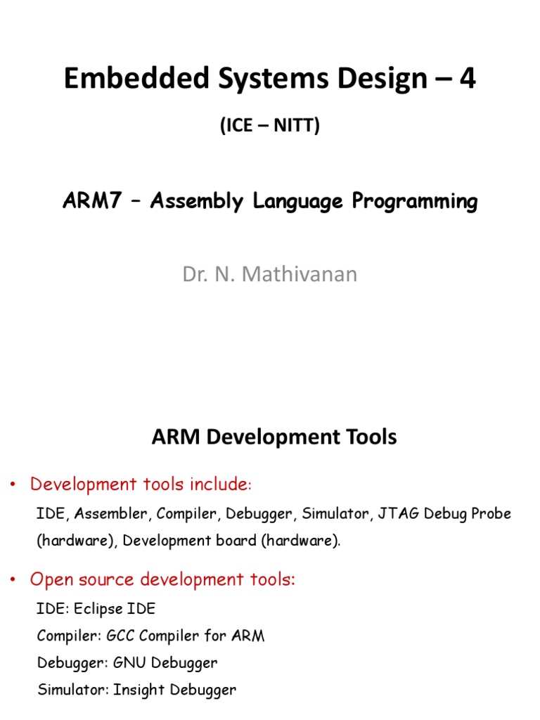 IC 045 Embedded Sys Design PPT 4 | PDF | Assembly Language | String ...